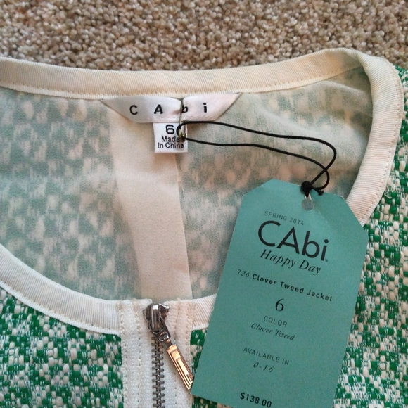 CAbi | Jackets & Coats | Nwt Cabi Happy Day Clover Tweed Jacket | Poshmark